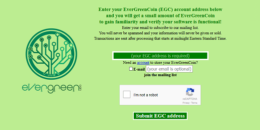 Verify - EverGreenCoin®